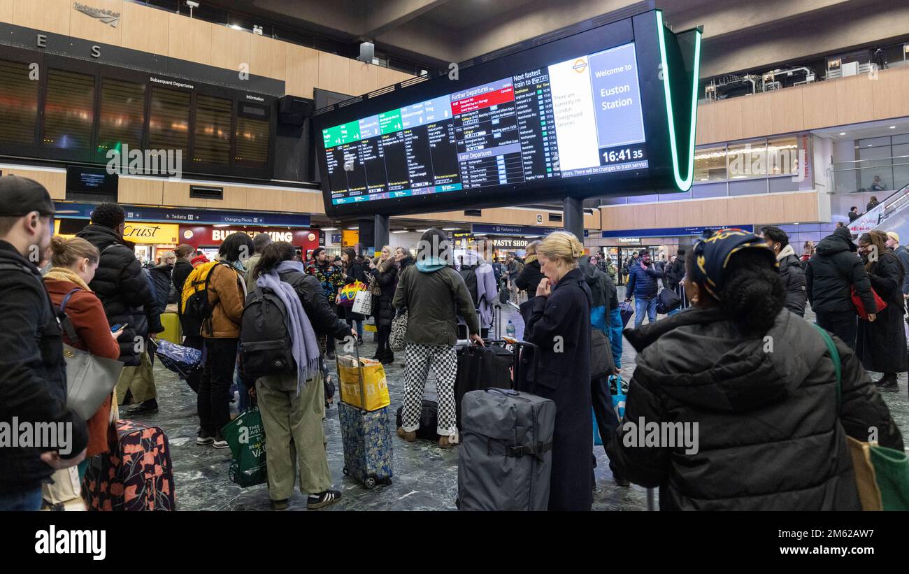 Rail station is seen to be busy as many people travel over the ...