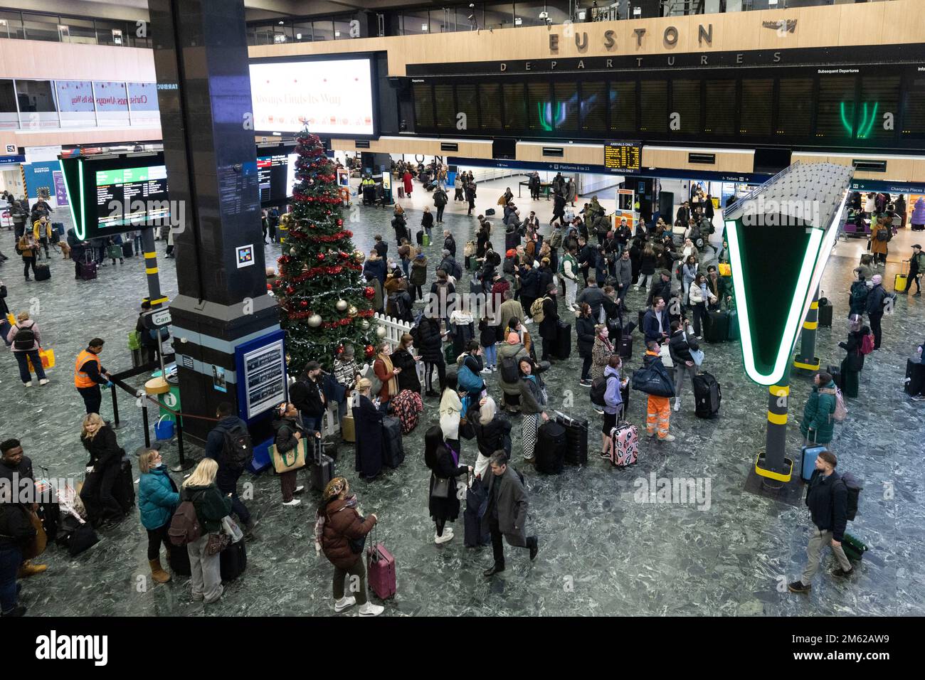 Rail station is seen to be busy as many people travel over the ...