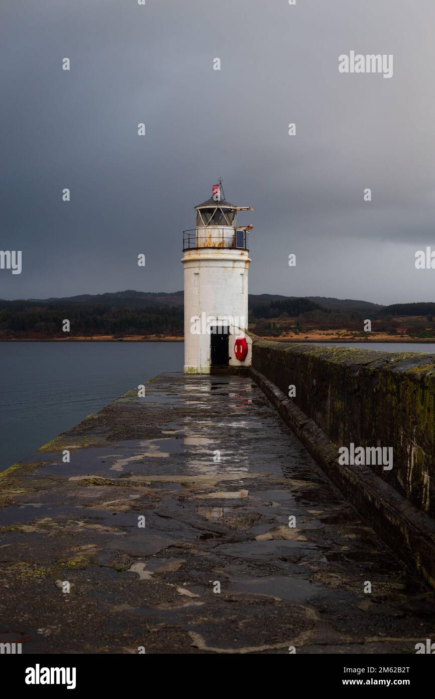 Scottish Lighthouse on a cold winter morning Stock Photo - Alamy