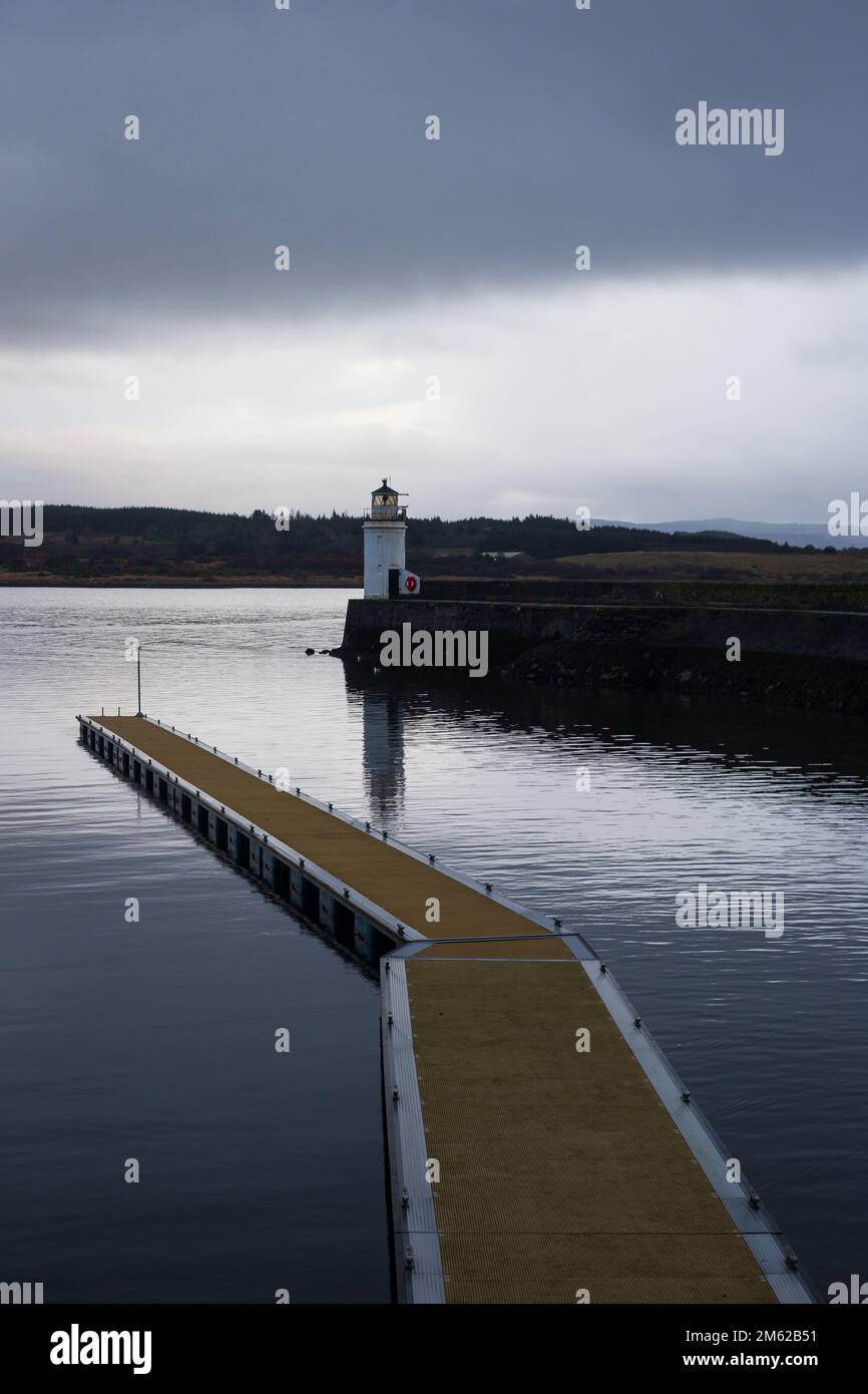 Scottish Lighthouse on a cold winter morning Stock Photo - Alamy