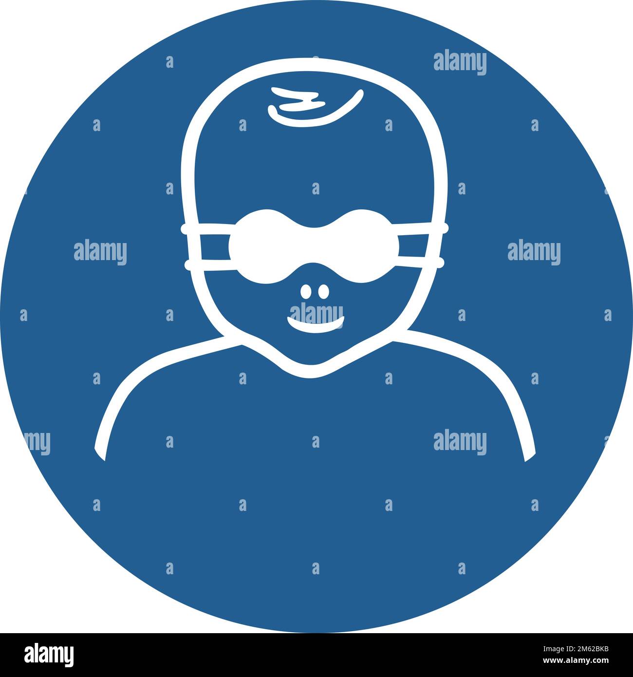 ISO 7010 M025 – Protect infants' eyes with opaque eye protection Stock ...