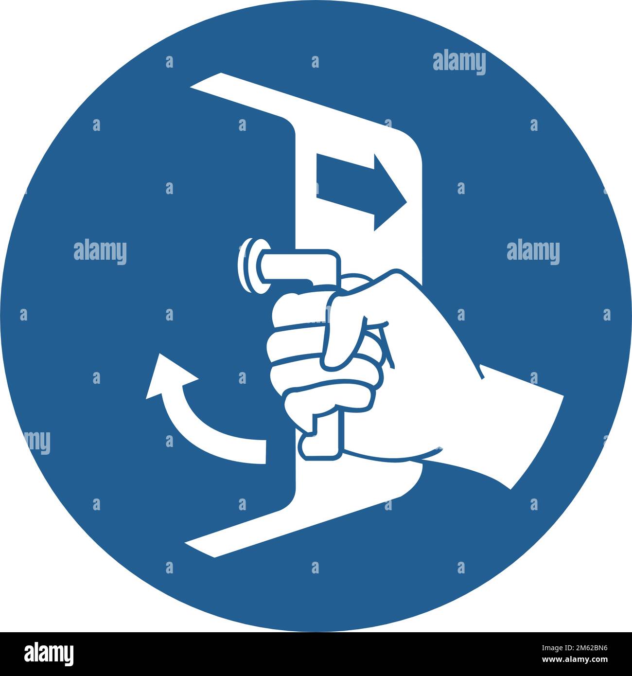 ISO 7010 M037 — close and secure the hatch (lifeboat launch sequence ...