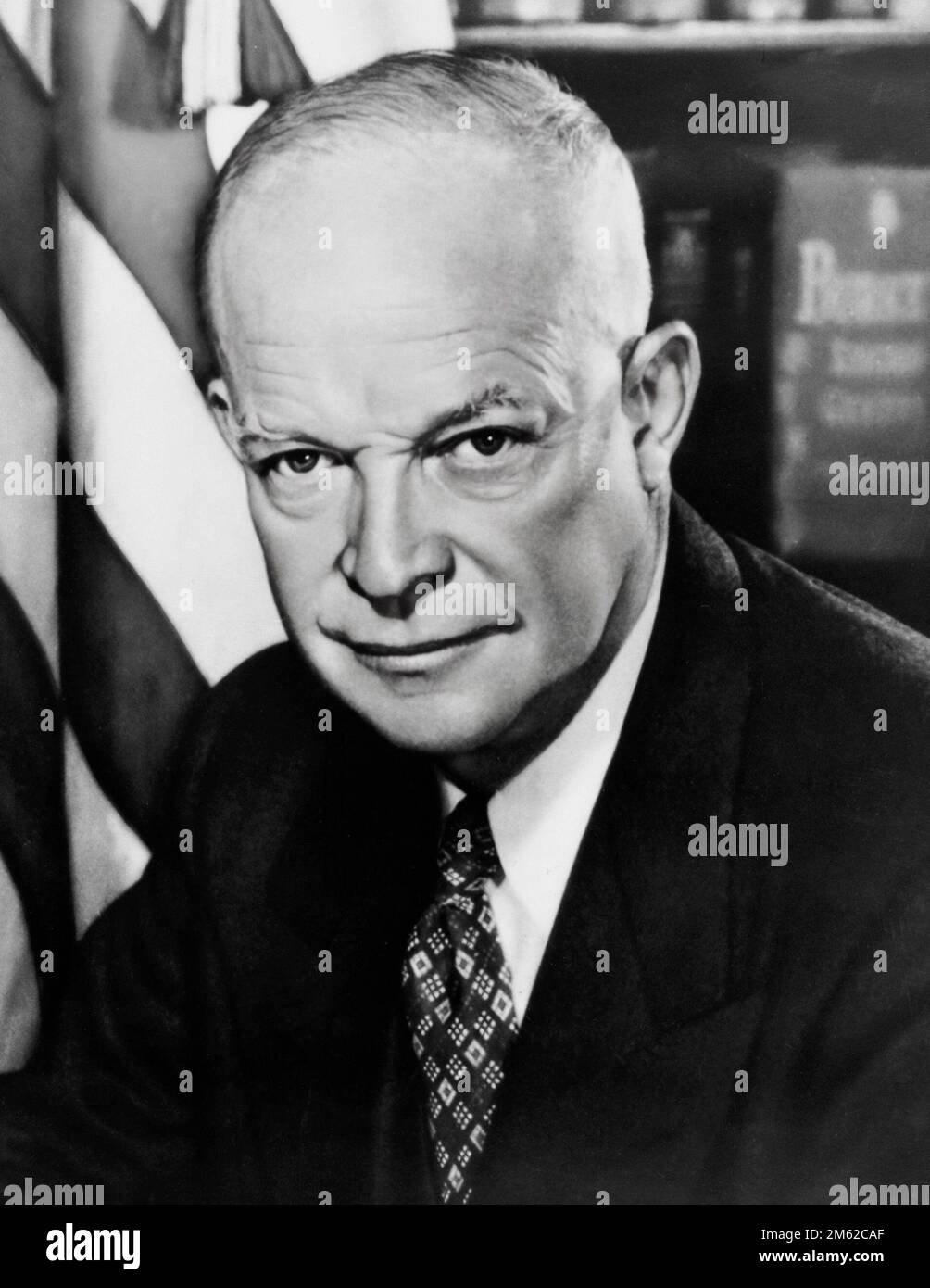 Portrait of Dwight D. Eisenhower Portrait of Dwight D. Eisenhower Stock ...
