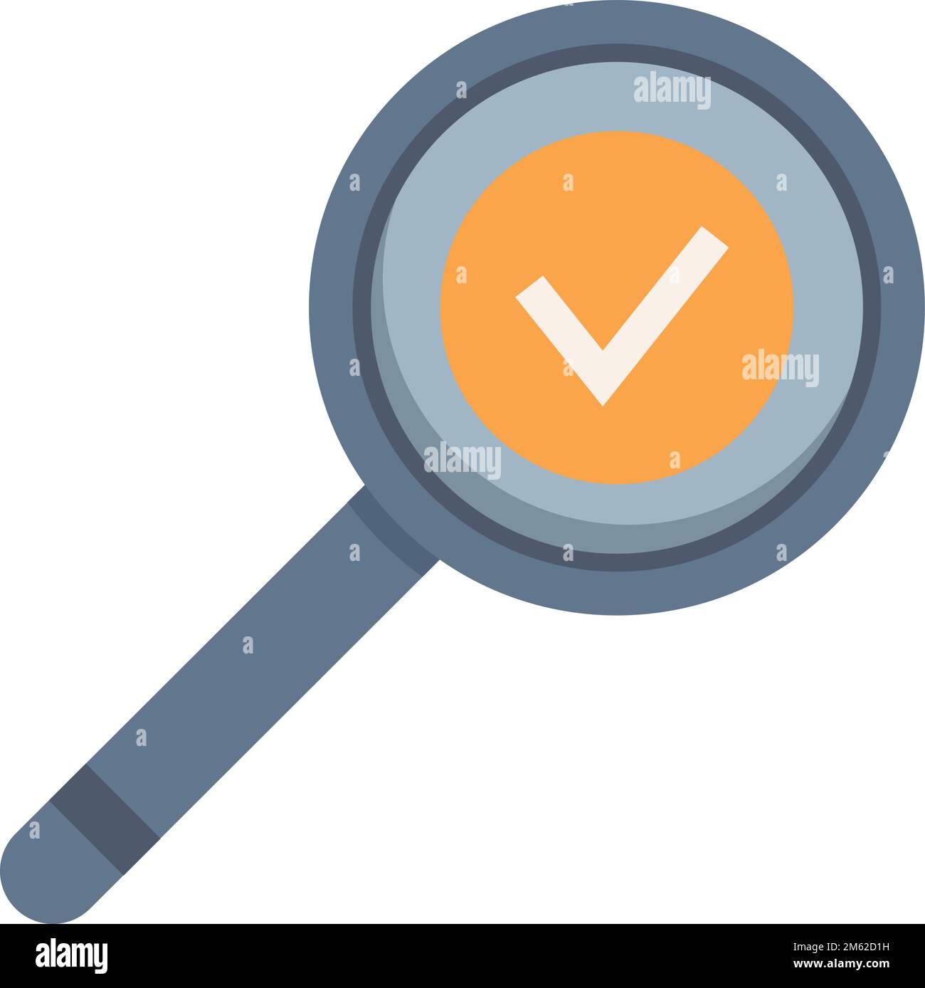 Quality magnifier icon flat vector. Glass control. Document check ... Quality magnifier icon flat vector. Glass control. Document check ...