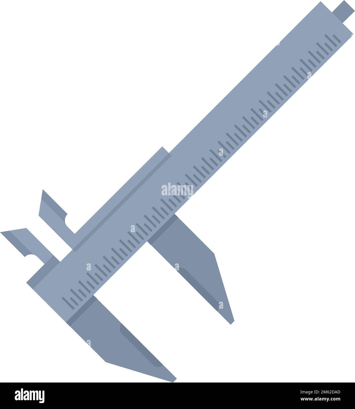 Vernier caliper icon flat vector. Dial calliper. Micrometer tool isolated Stock Vector Image ...