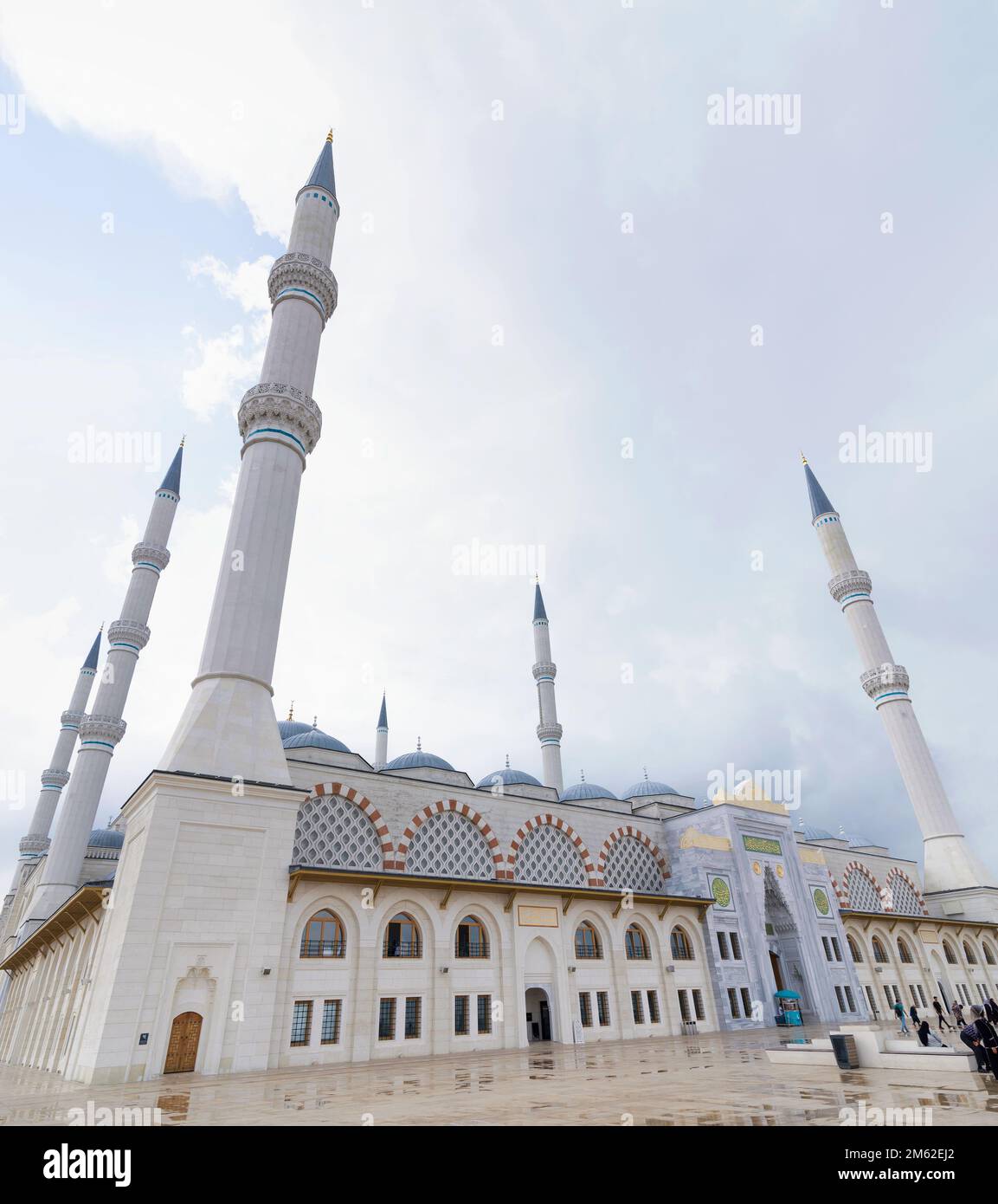 Istanbul, Turkey - August 31, 2022: Low angle side shot of Grand Camlia ...