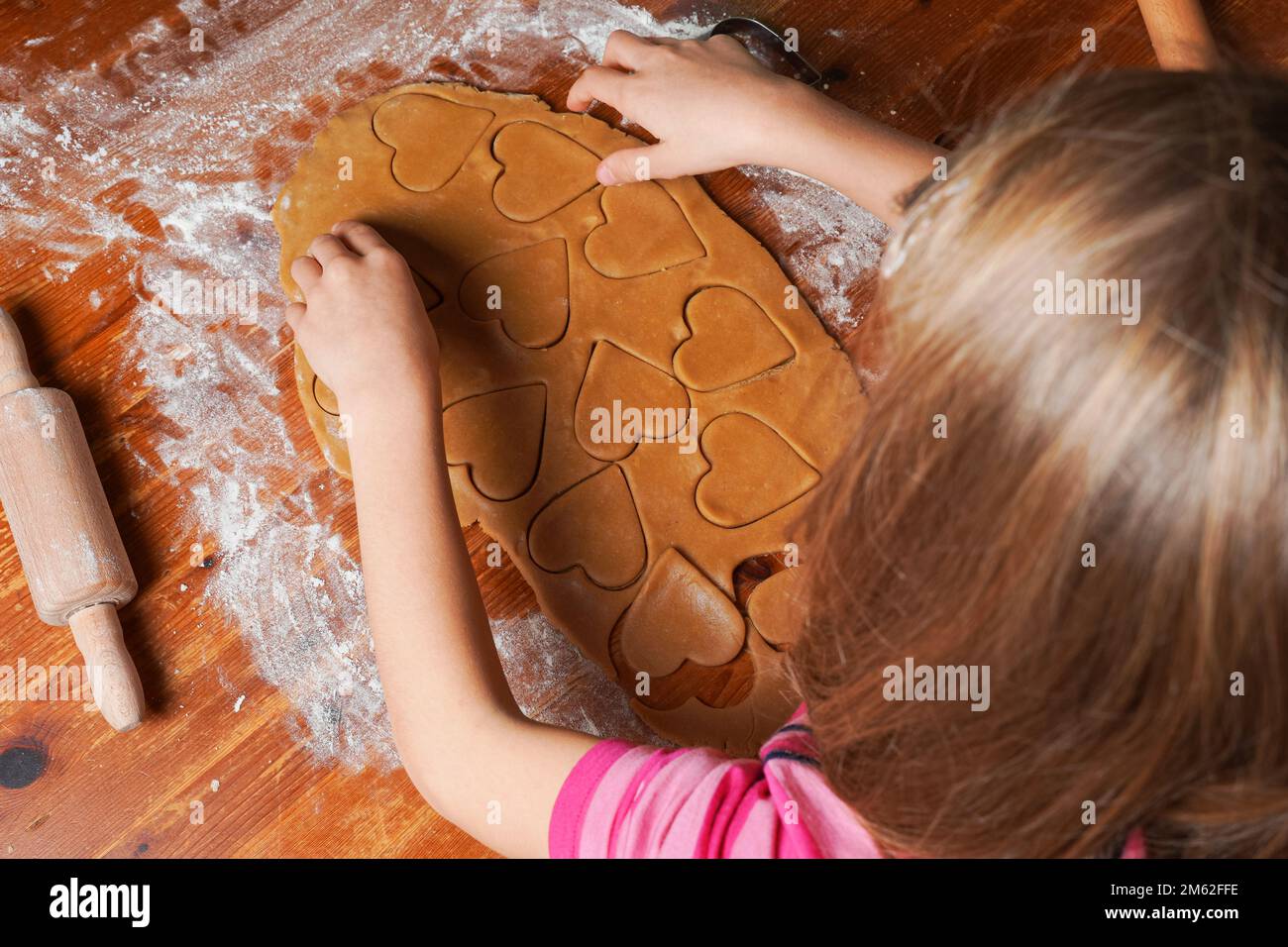 Child makes pastry dough hi-res stock photography and images - Alamy