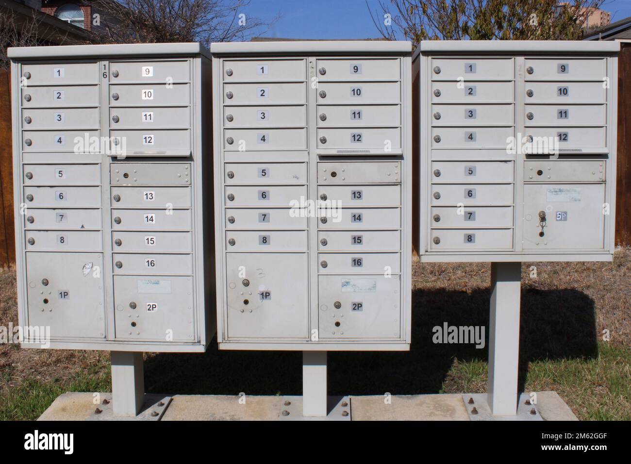 Cluster mailboxes hi-res stock photography and images - Alamy