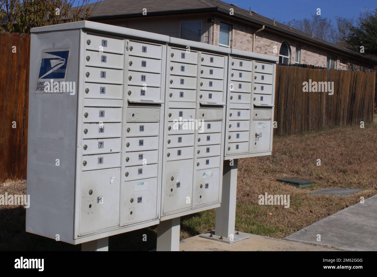 San Antonio, USA. 01st Jan, 2023. A cluster of mailboxes within the ...