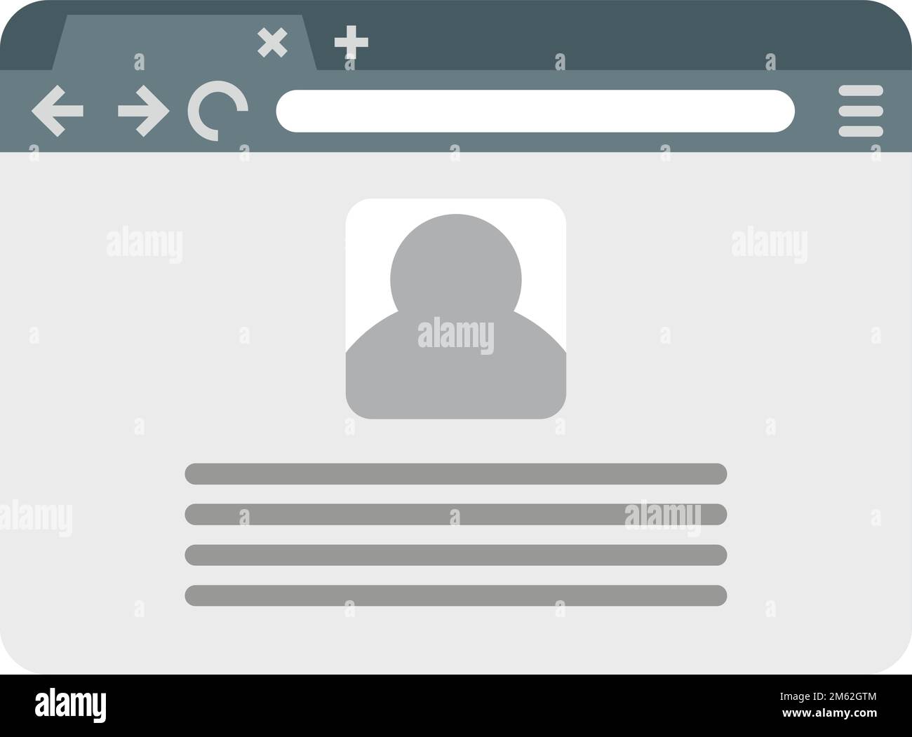 Browser window icon flat vector. Internet computer. Bar interface isolated Stock Vector Image ...