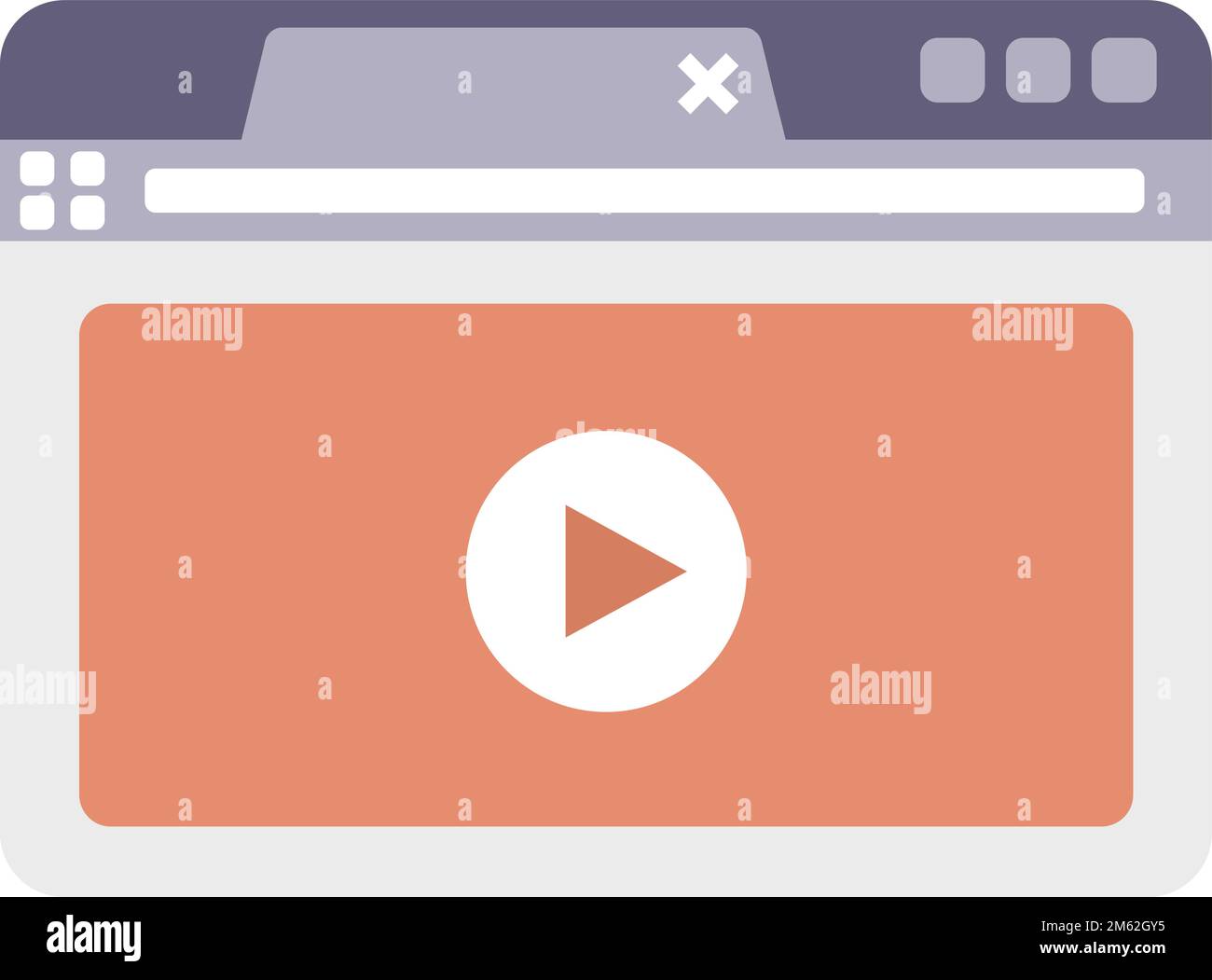 Browser bar icon flat vector. Internet window. Web frame isolated Stock Vector Image & Art - Alamy