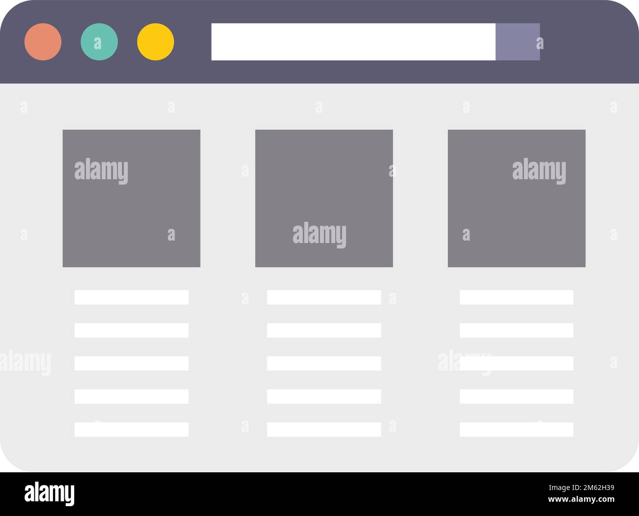 Browser tab icon flat vector. Window computer. Bar interface isolated Stock Vector Image & Art ...