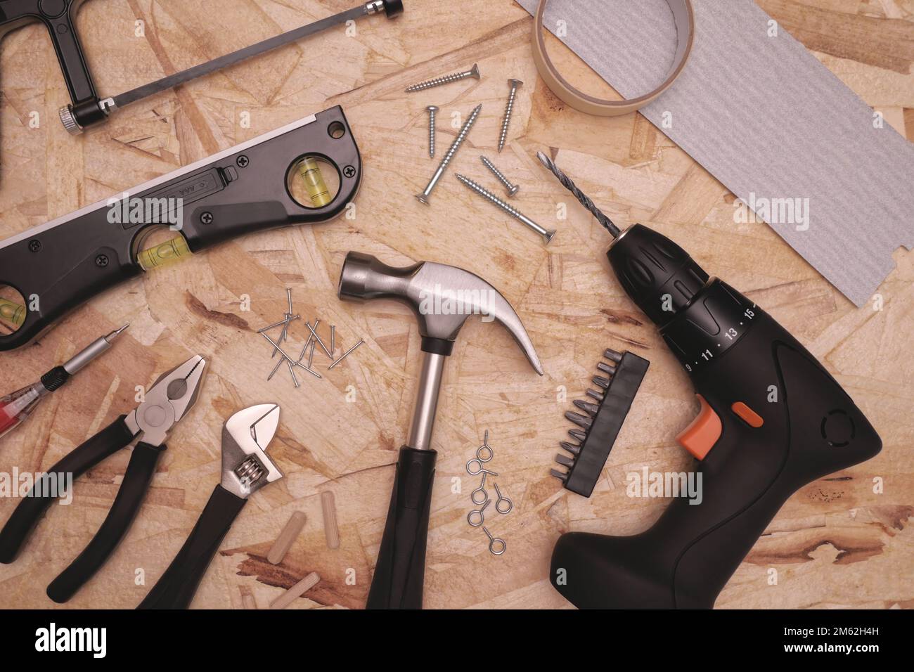 Tools laid hi-res stock photography and images - Alamy