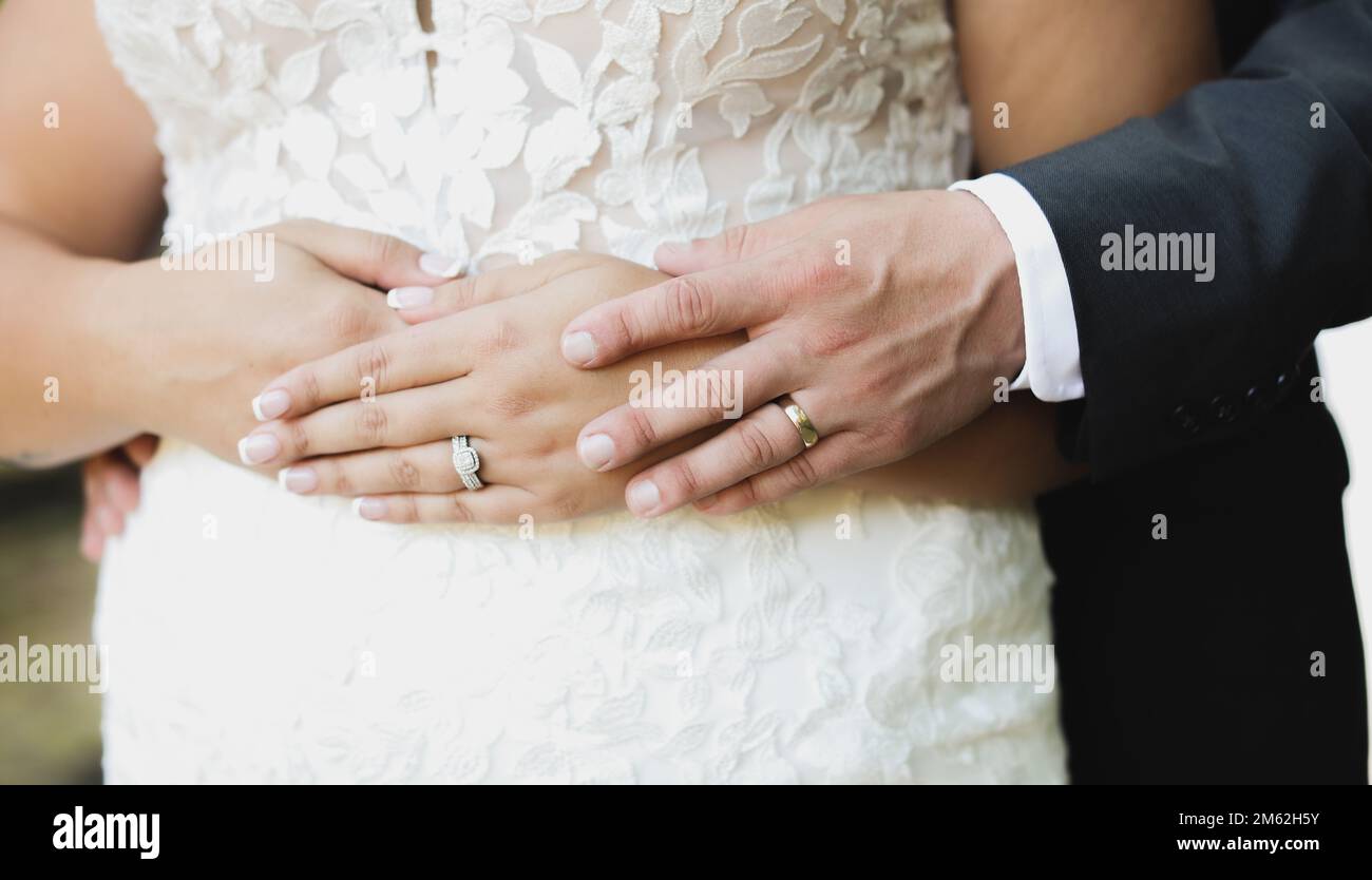 wedding hands and rings bride and groom engagement session Wedding ...
