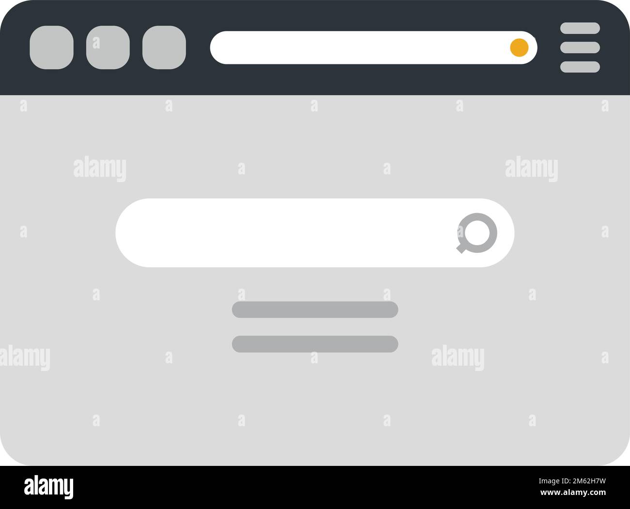 Laptop browser icon flat vector. Internet computer. Screen website ...