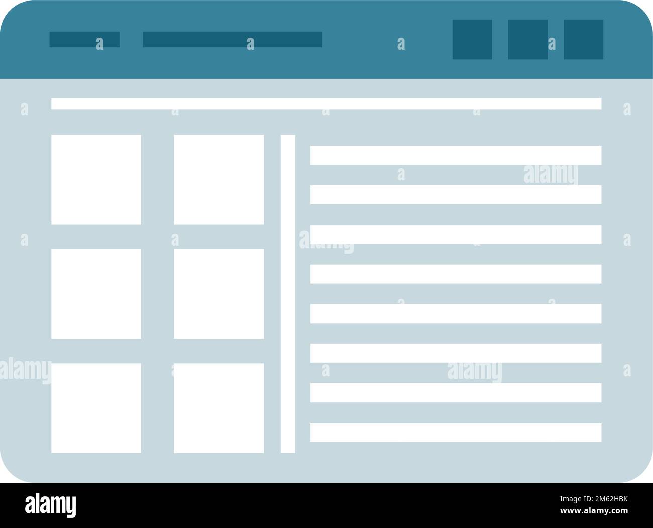 Browser site icon flat vector. Window bar. Frame interface isolated Stock Vector Image & Art - Alamy
