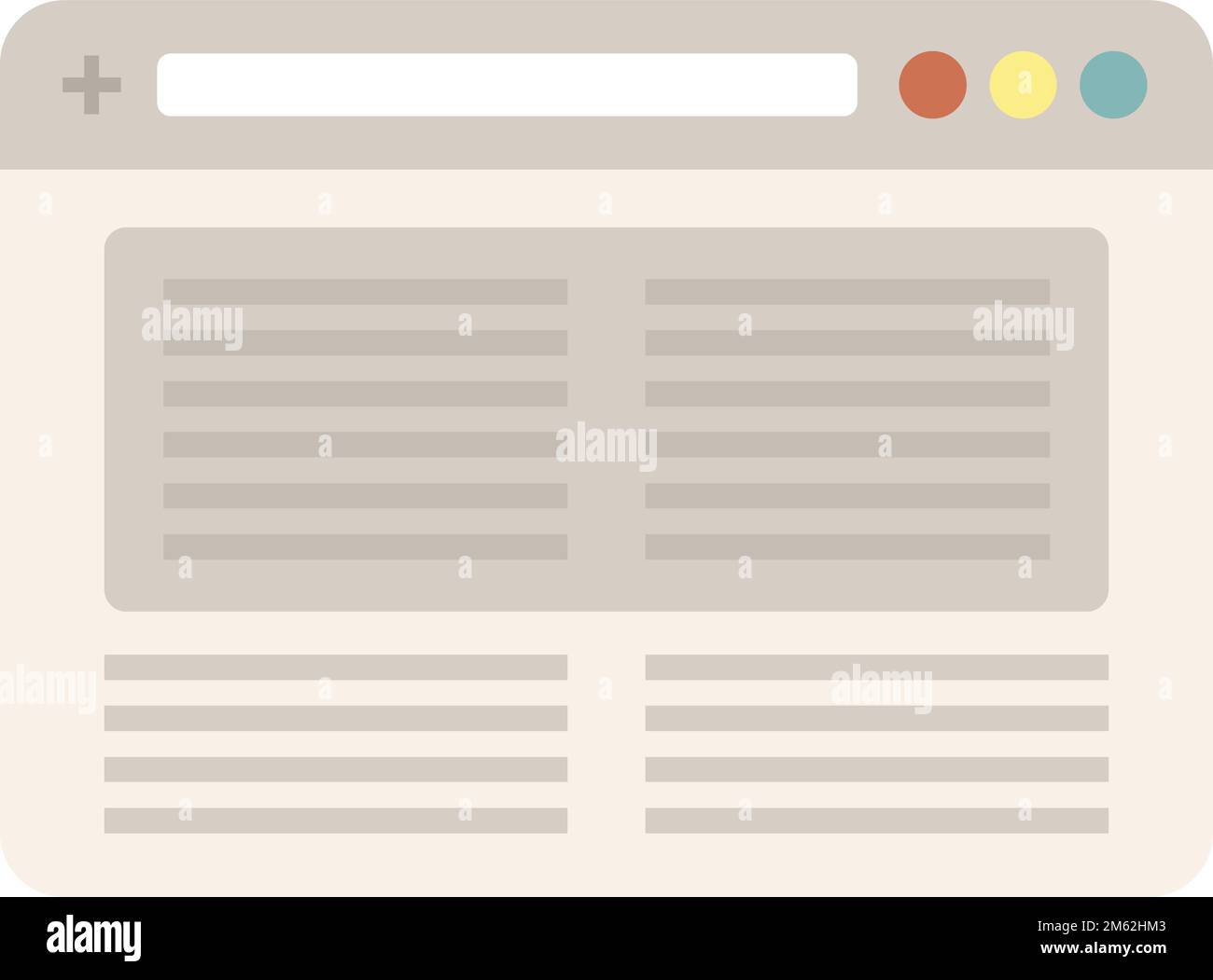 Browser blank icon flat vector. Computer window. Screem interface isolated Stock Vector Image ...