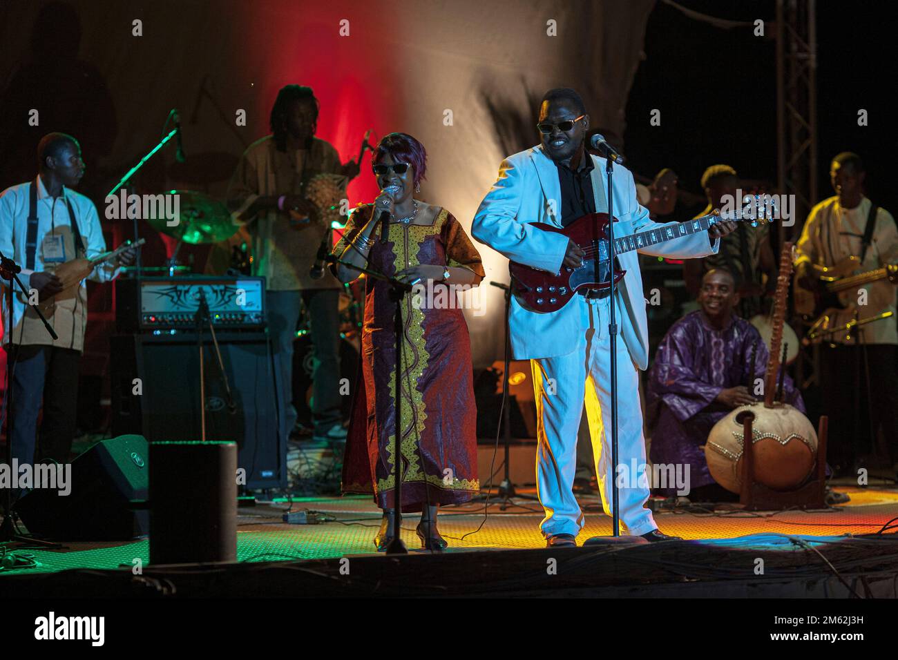 amadou and mariam musical duo performing at the Segou Music Festival in ...