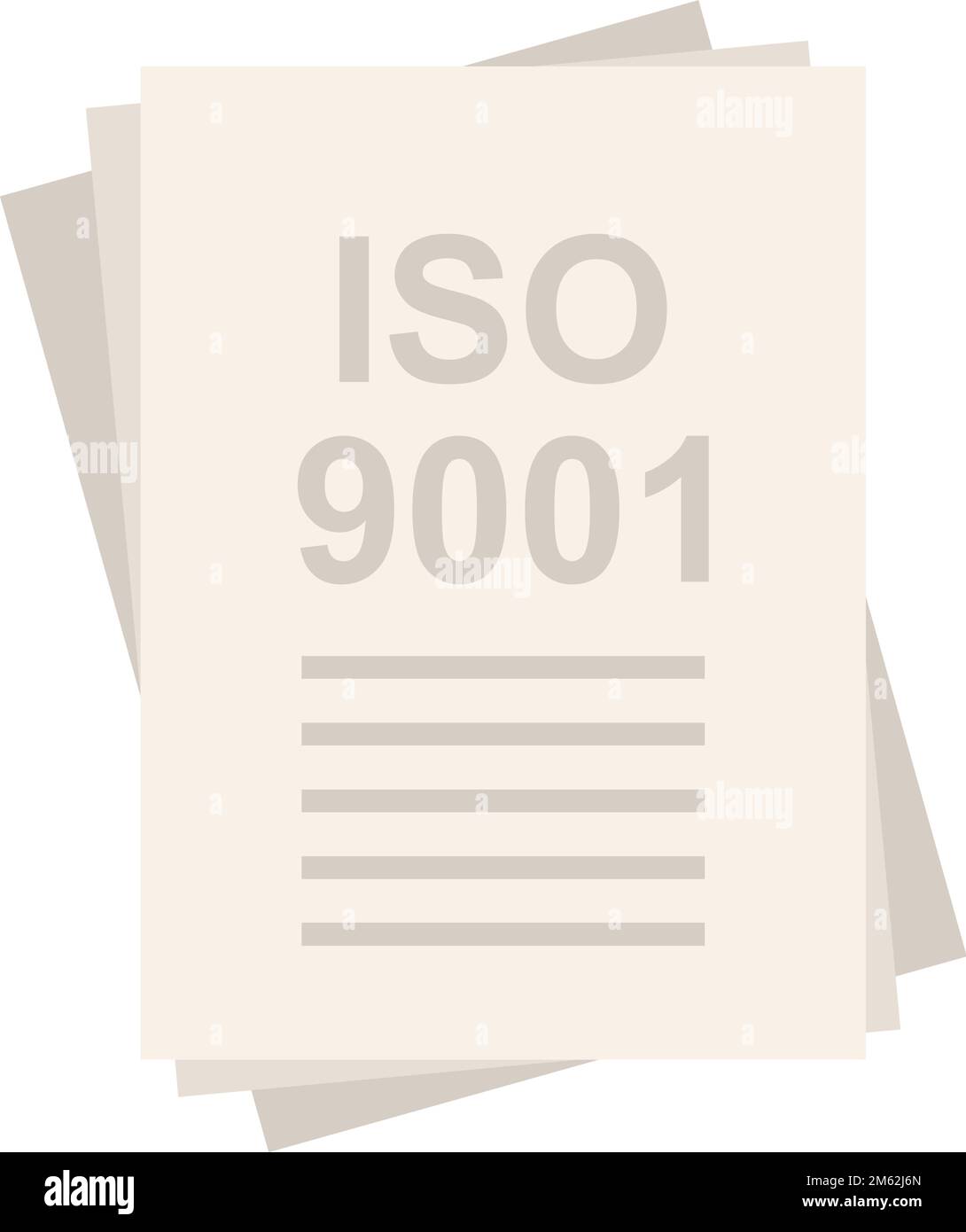 Standard rule icon flat vector. Quality policy. Iso process isolated ...