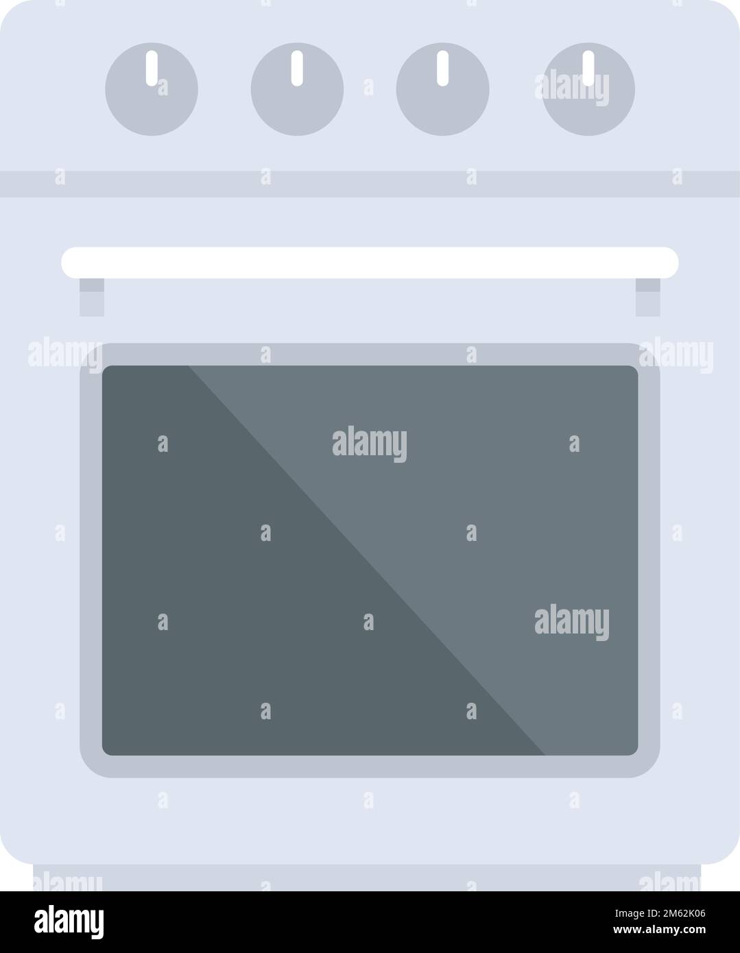 Front convection oven icon flat vector. Electric kitchen stove. Grill ...