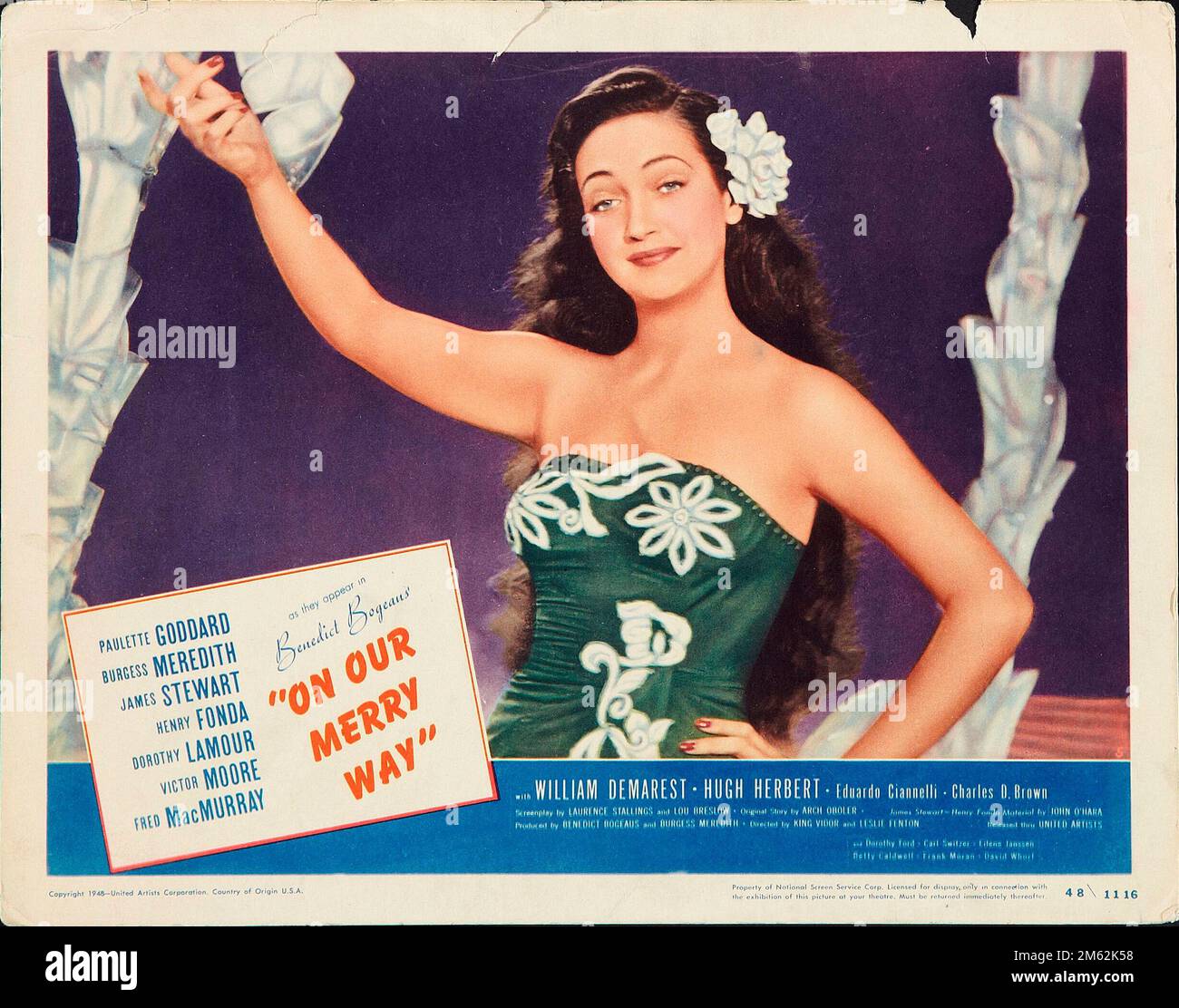 PAULETTE GODDARD in ON OUR MERRY WAY (1948), directed by KING VIDOR and ...