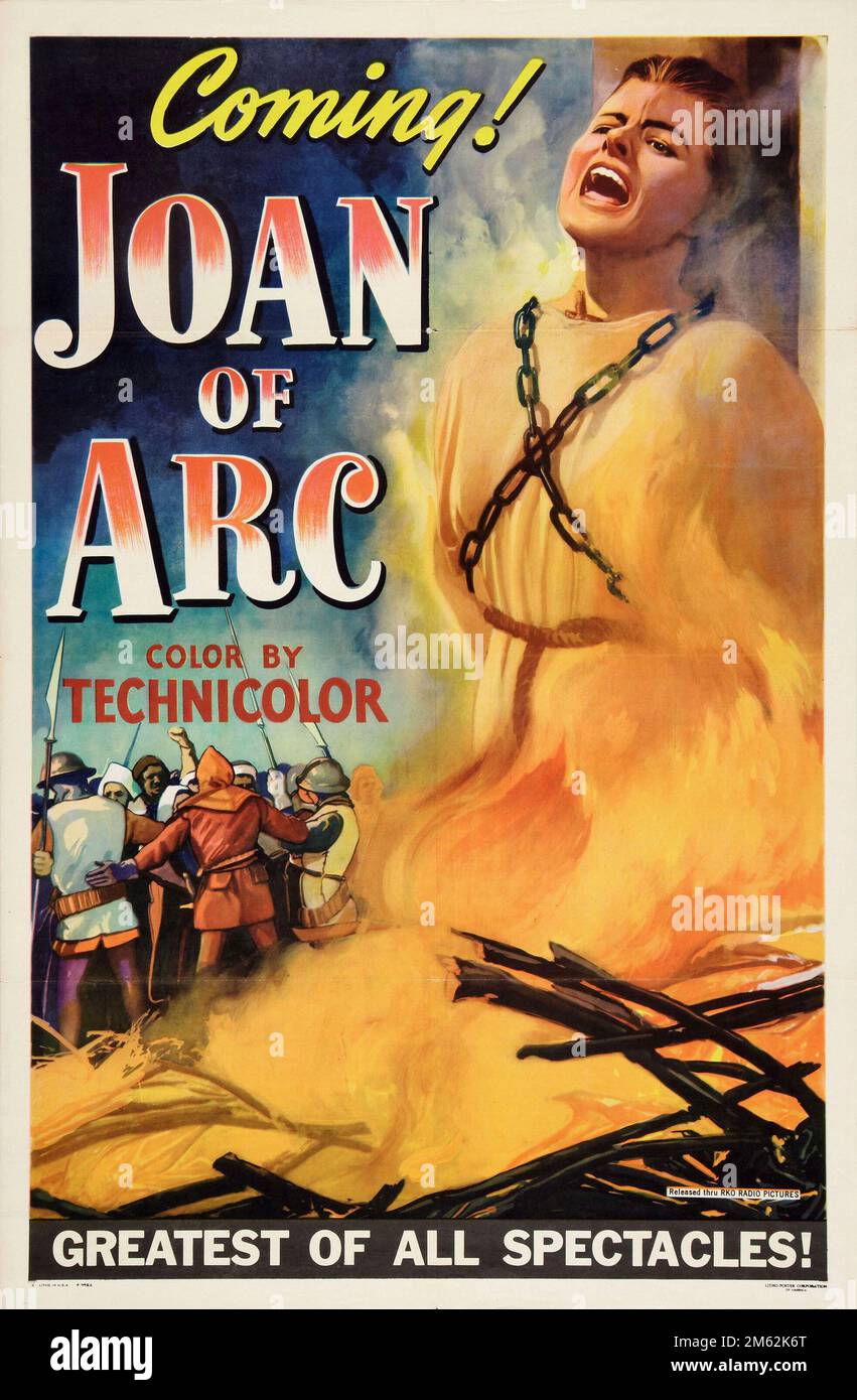 JOAN OF ARC (1948), directed by VICTOR FLEMING. Credit: UNITED ARTISTS / Album Stock Photo - Alamy