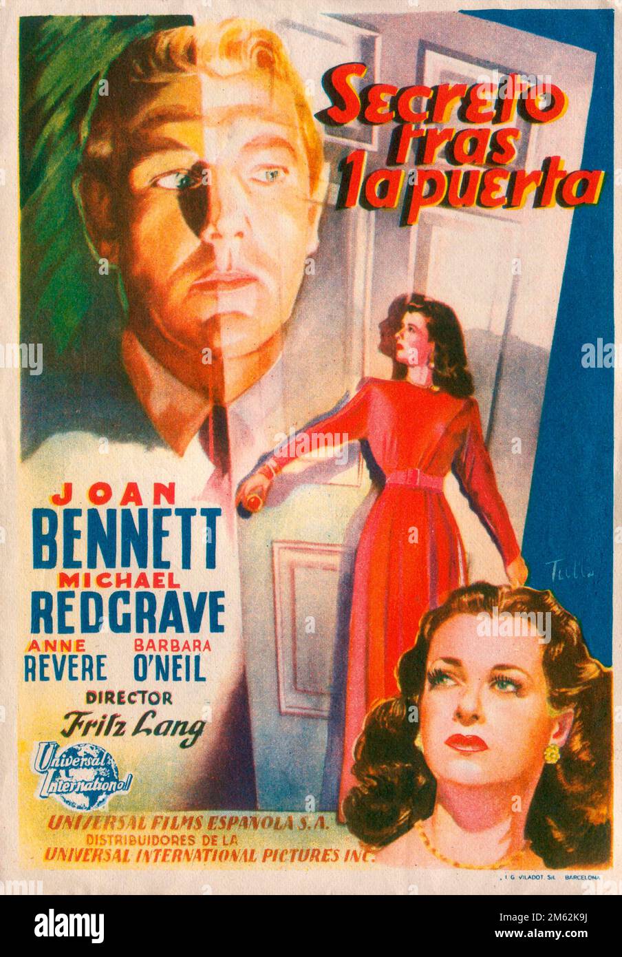 JOAN BENNETT in SECRET BEYOND THE DOOR (1948), directed by FRITZ LANG ...