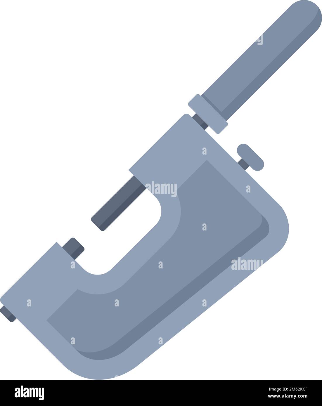 Precision micrometer icon flat vector. Vernier caliper. Calliper ...
