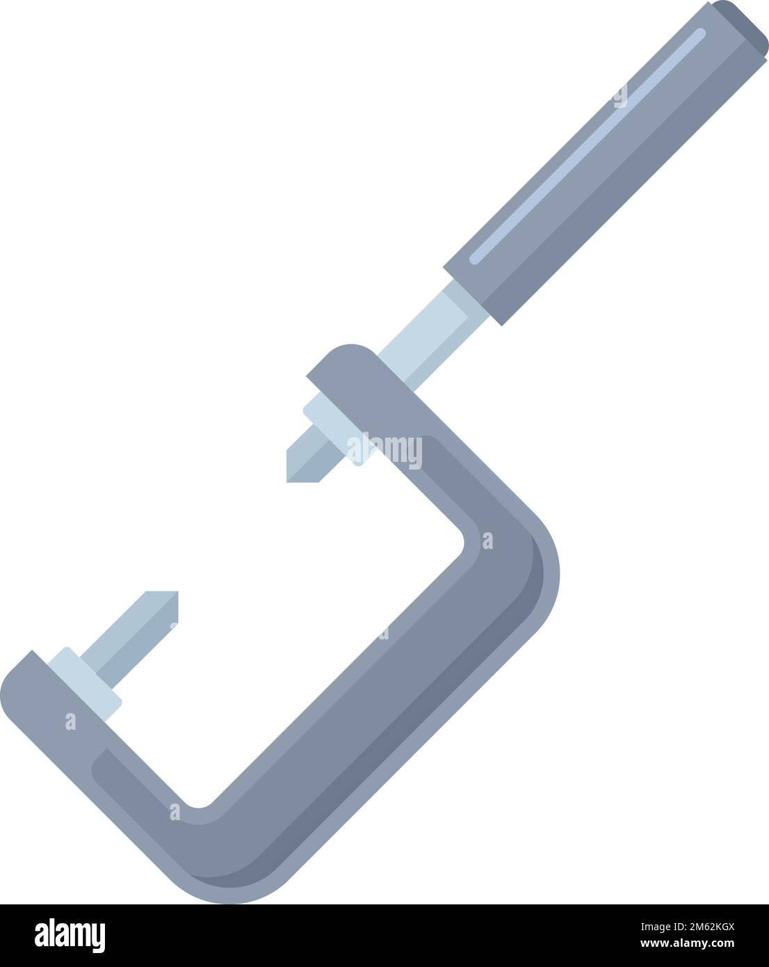 Screw micrometer icon flat vector. Vernier caliper. Technical ...