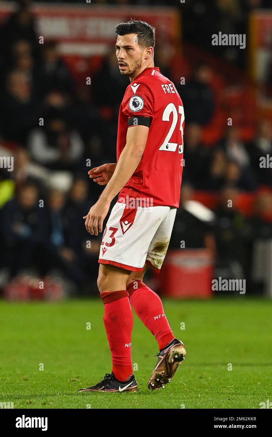 Remo Freuler #23 of Nottingham Forest during the Premier League match ...