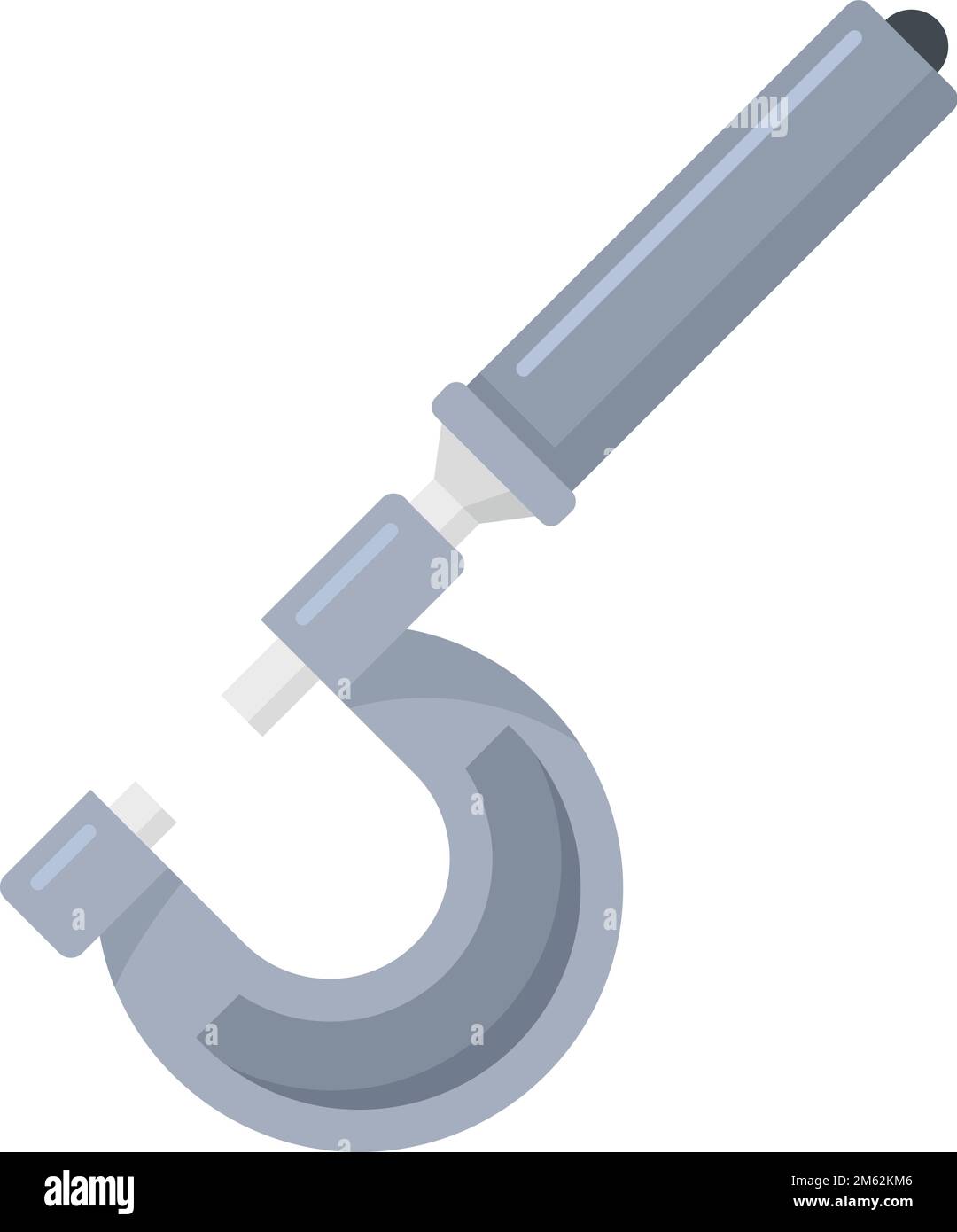 Micrometer measurement icon flat vector. Design caliper. Technical ...