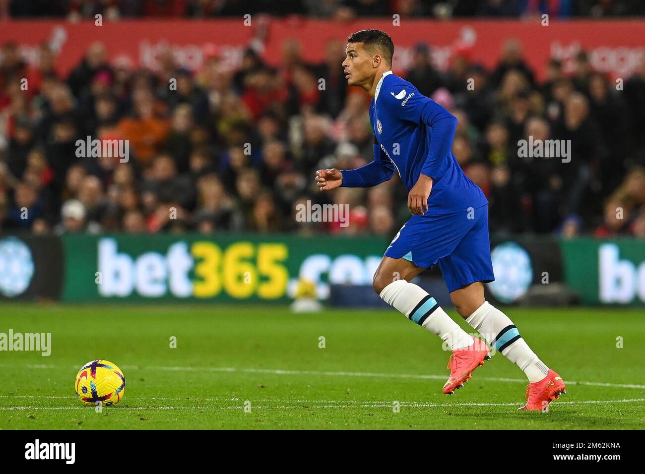 Thiago Silva #6 of Chelsea in action during the Premier League match ...
