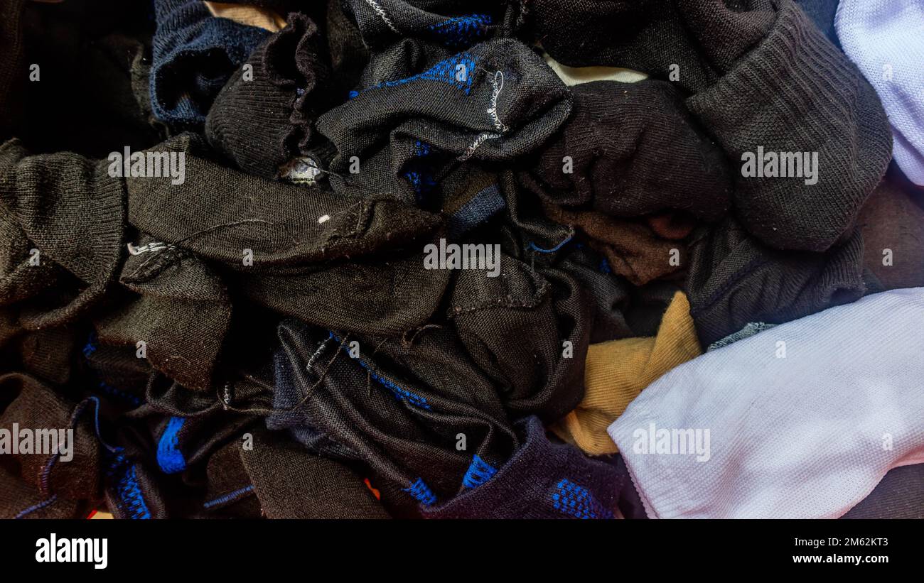 pile of socks as background Stock Photo - Alamy