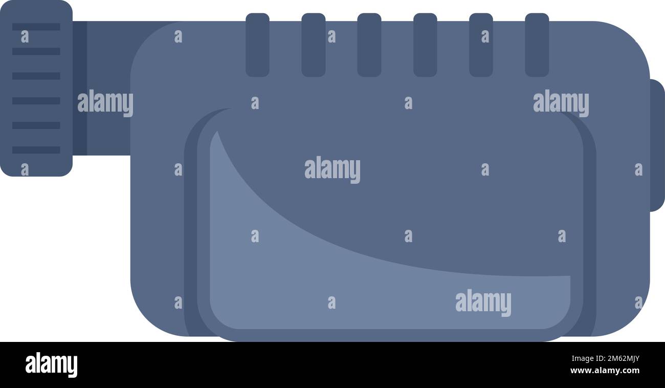Rec camera icon flat vector. Video camcorder. Digital movie isolated ...