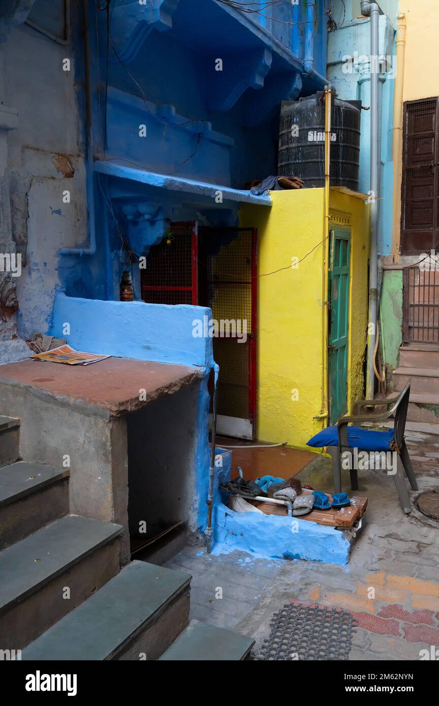 Jodhpur, Rajasthan, India - October 21st, 2019 : Traditional Blue ...