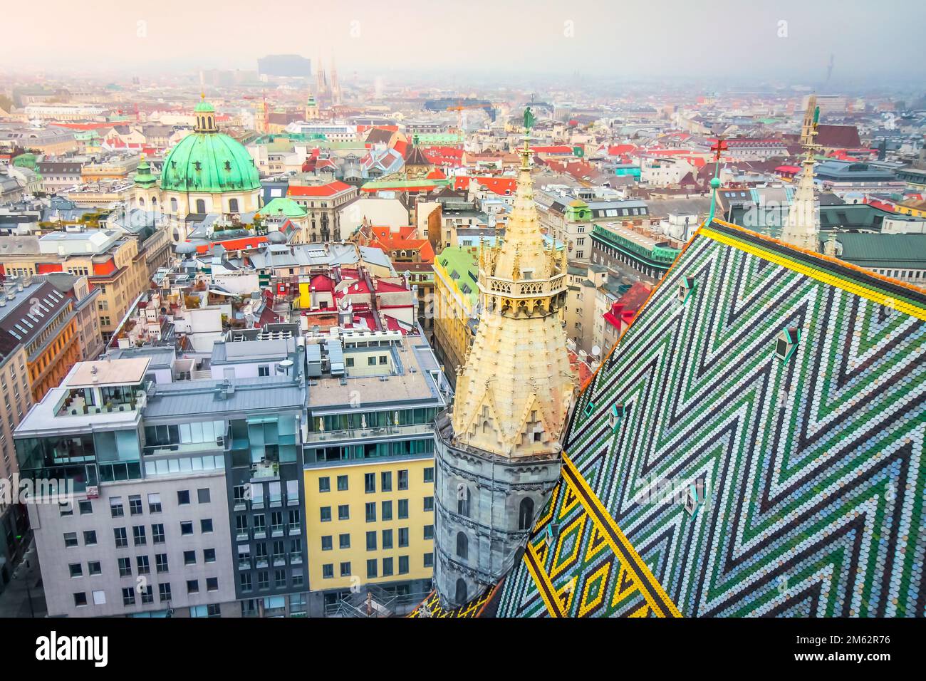 Aerial view above city vienna hi-res stock photography and images - Alamy