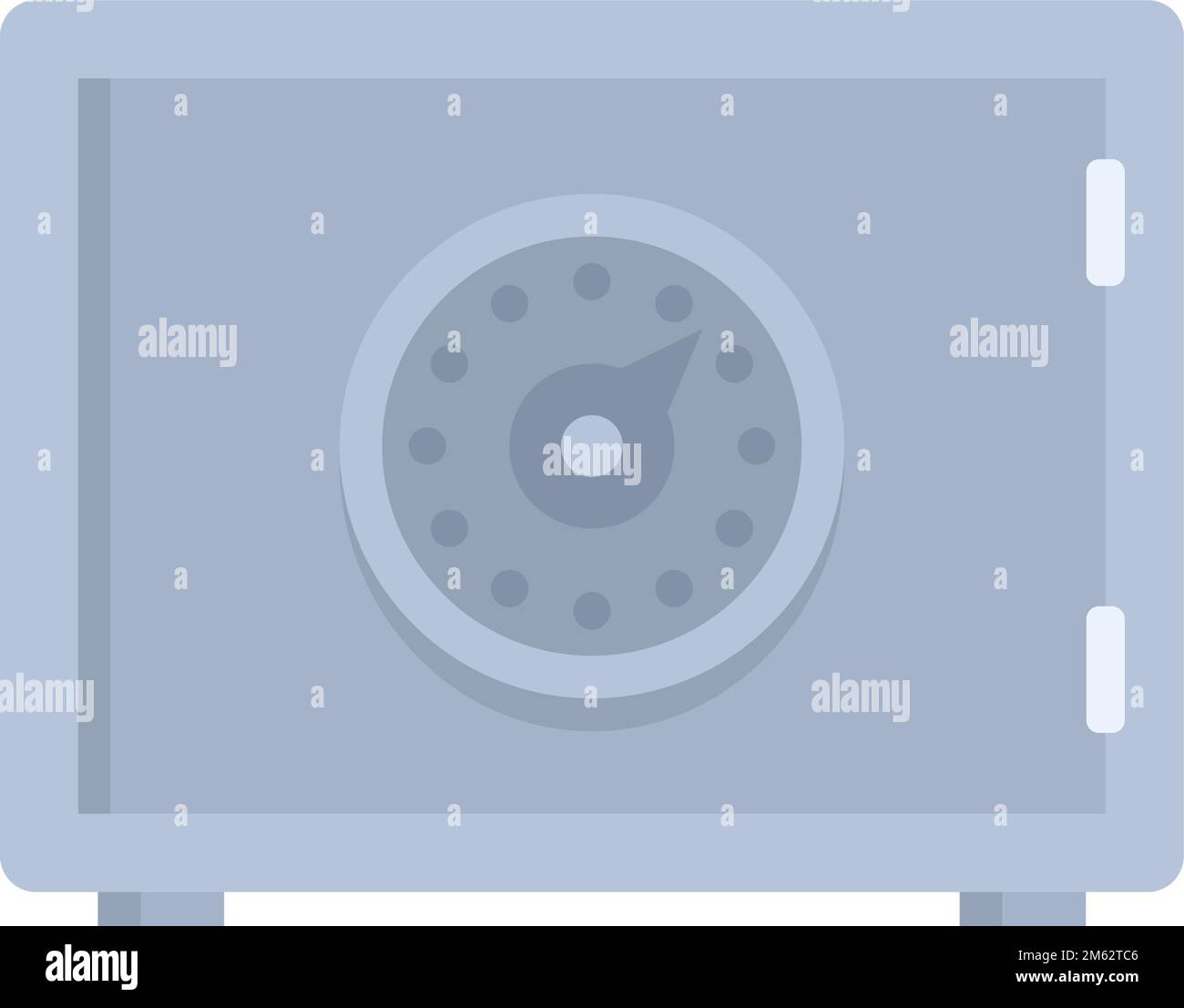 Money safe icon flat vector. Deposit box. Safety bank isolated Stock ...