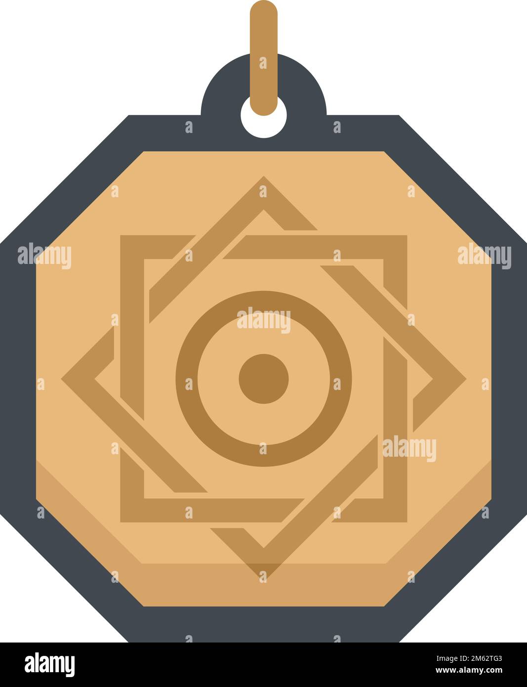 Hand amulet icon flat vector. Greek amulet. Magic nazar isolated Stock ...