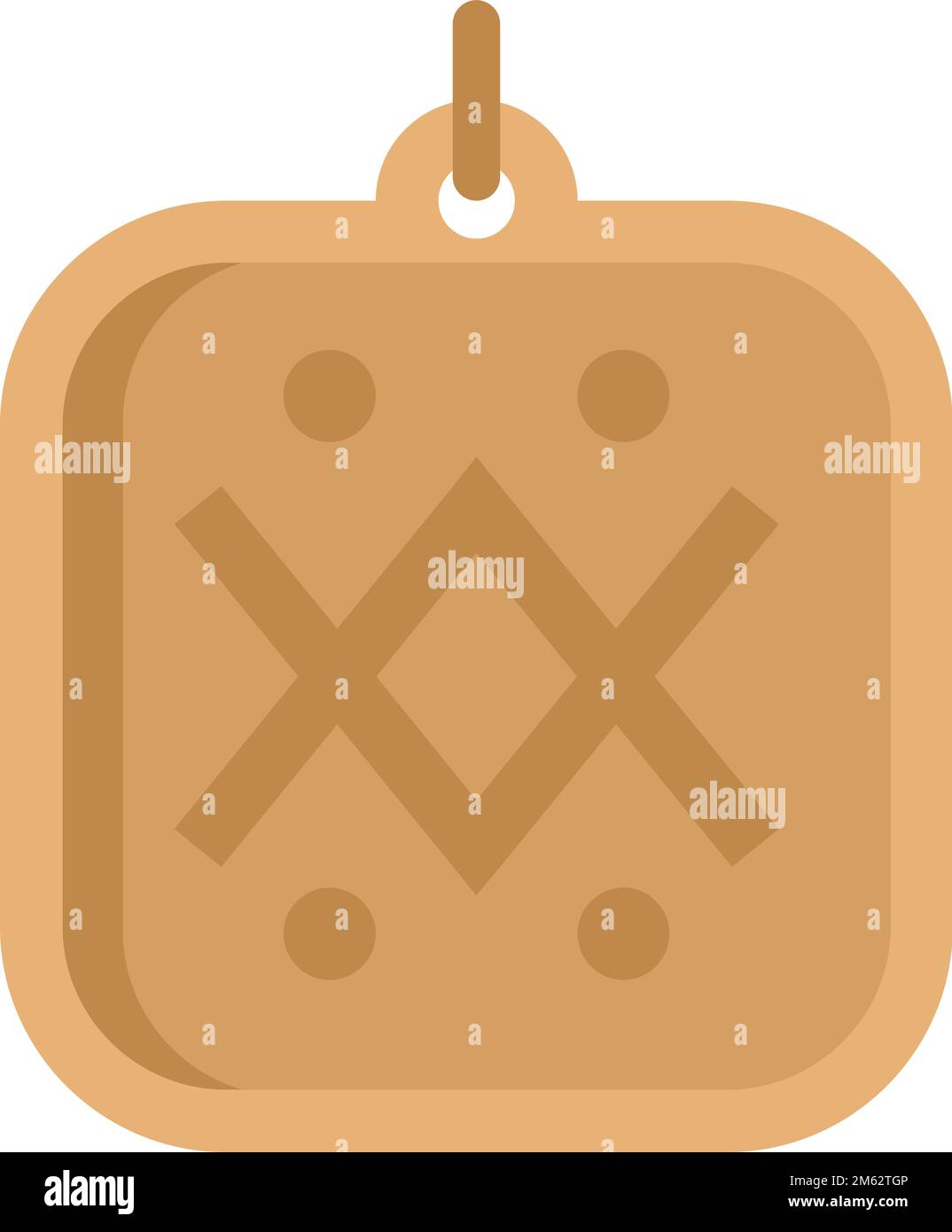 Greek amulet icon flat vector. Hand ox. Esoteric amulet isolated Stock Vector Image & Art - Alamy