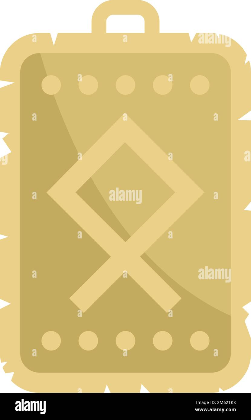 Esoteric amulet icon flat vector. Magic nazar. Spiritual religion ...