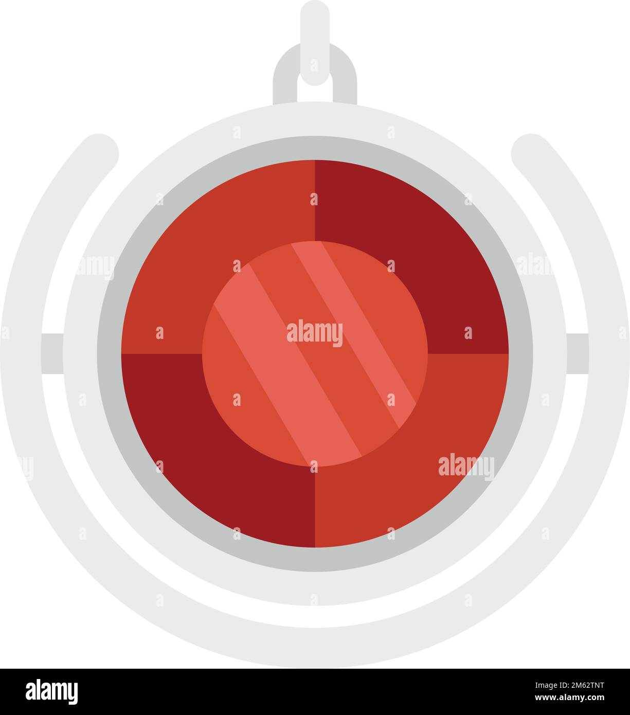 Ruby amulet icon flat vector. Esoteric bead. Mystical amulet isolated ...