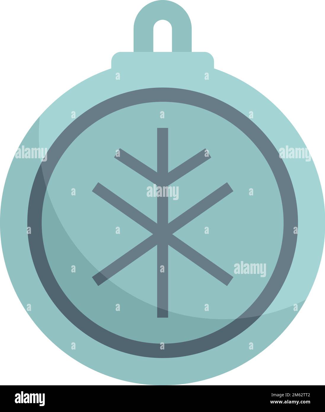 Viking amulet icon flat vector. Hand amulet. Mystical religion isolated ...