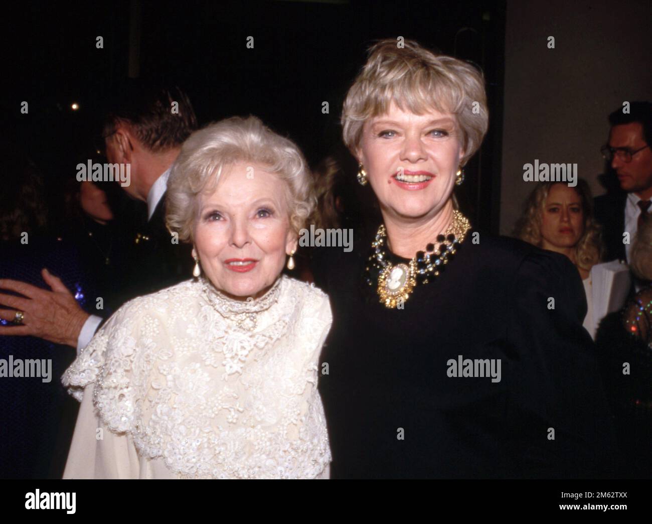 Anna Lee and Anne Francis January 1990 Credit: Ralph Dominguez ...