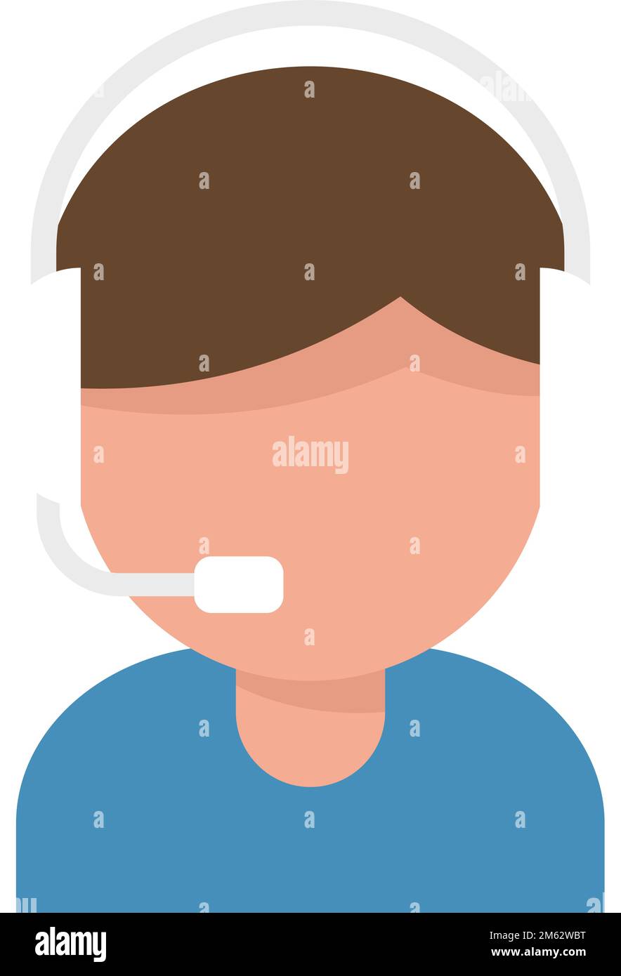 Child streamer icon flat vector. Live stream. Video broadcast isolated ...