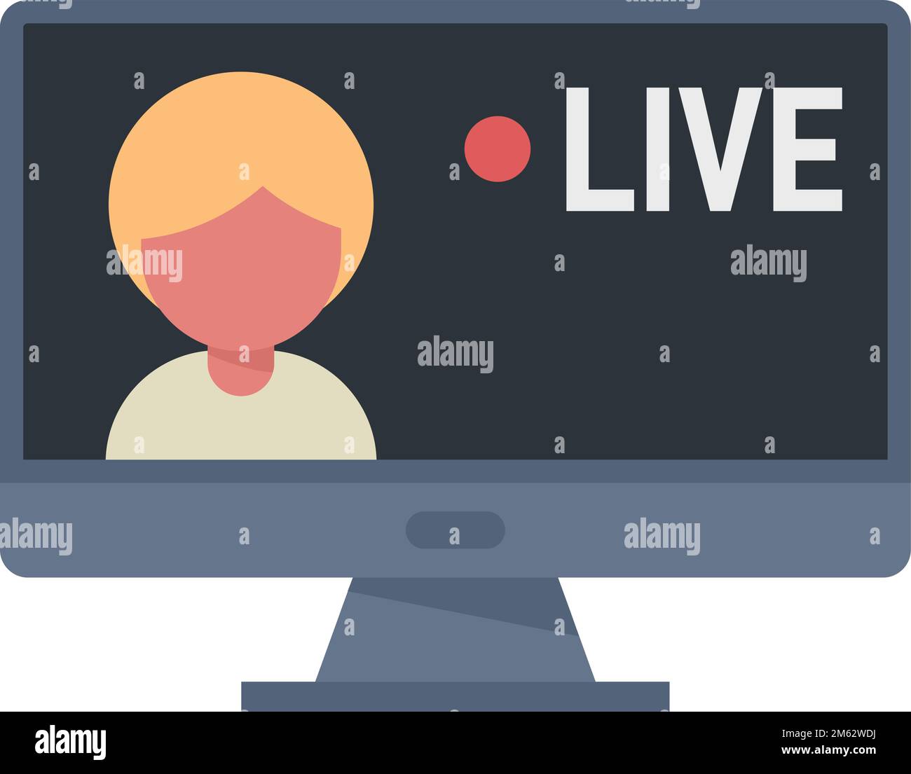 Live now template Stock Vector Images - Alamy