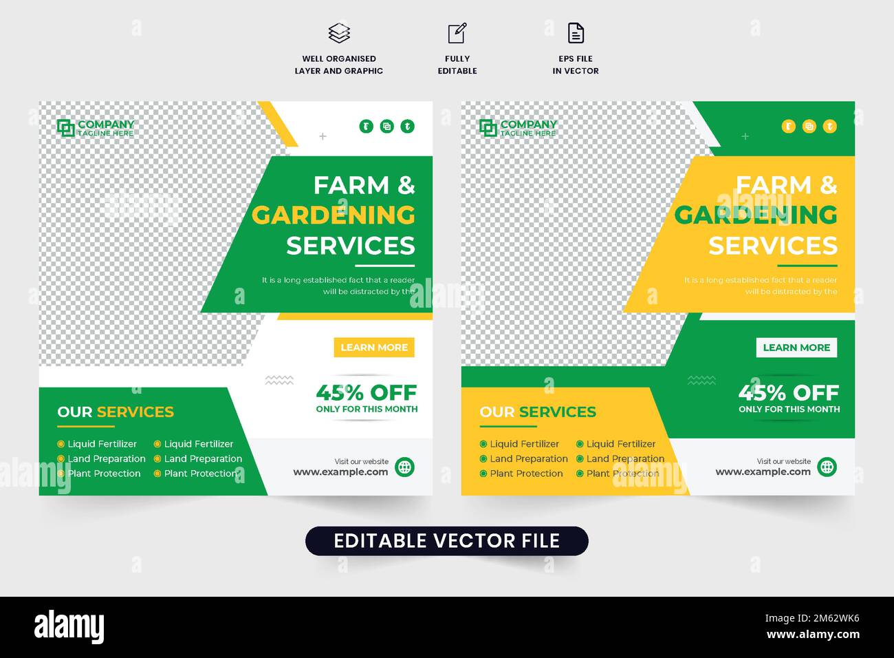 Lawn mowing banner Stock Vector Images - Alamy