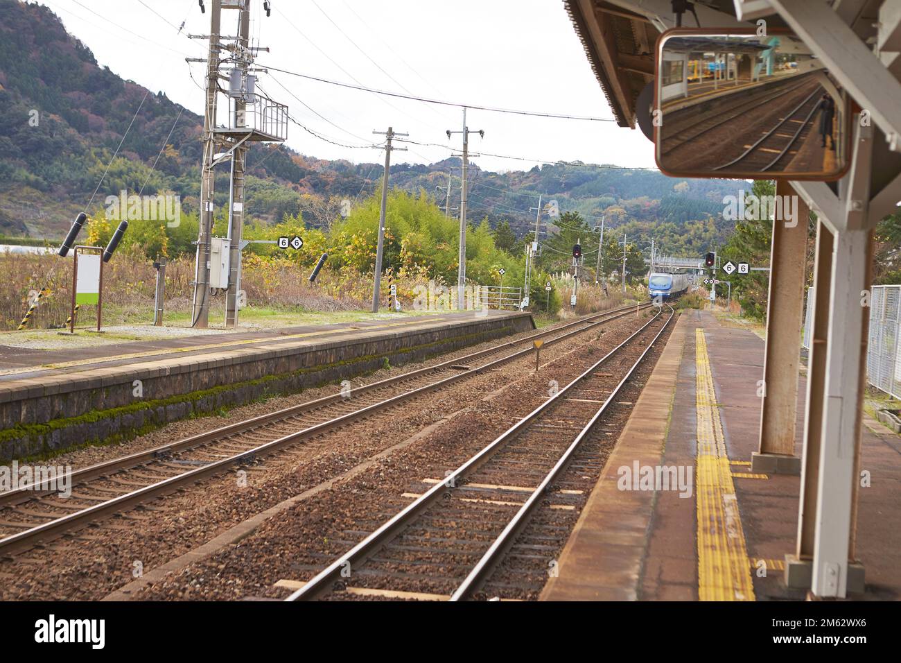 railroad tracks in the countryside Stock Photo - Alamy