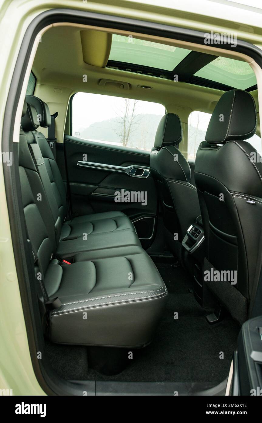 Zhejiang Province, China – 28122022: Rear interior of a Radar RD6 ...