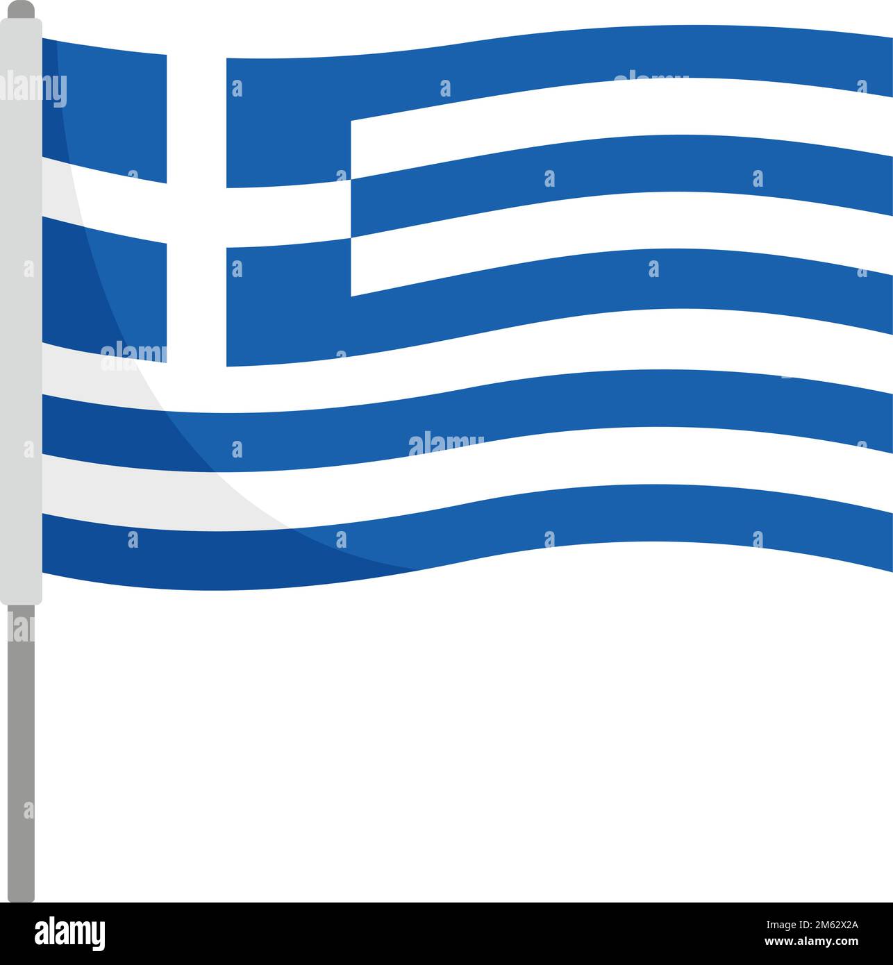 Greece flag icon flat vector. National greek. Country day isolated ...
