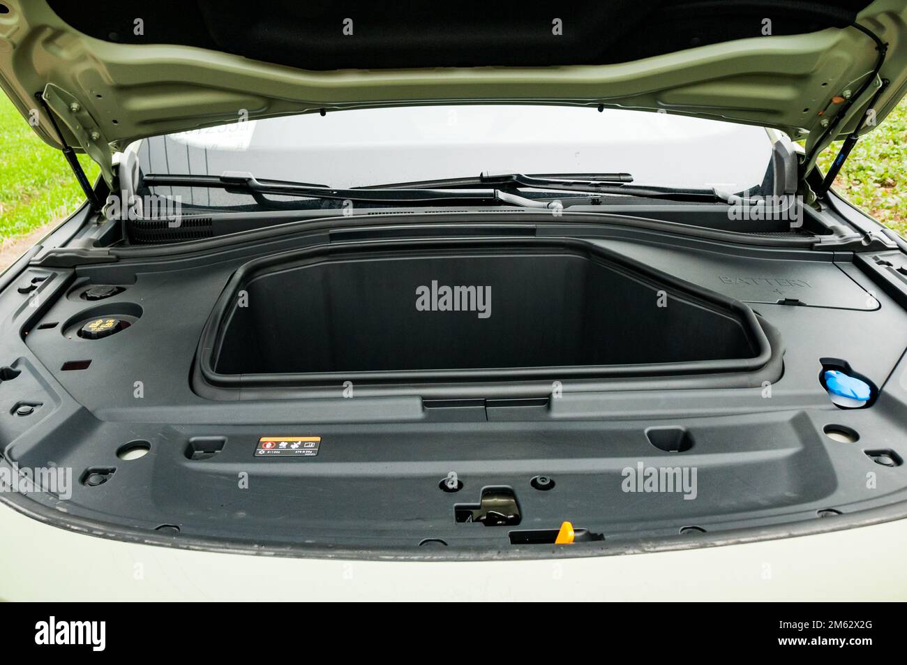 Zhejiang Province, China – 28122022: Frunk of a Radar RD6 electric ...